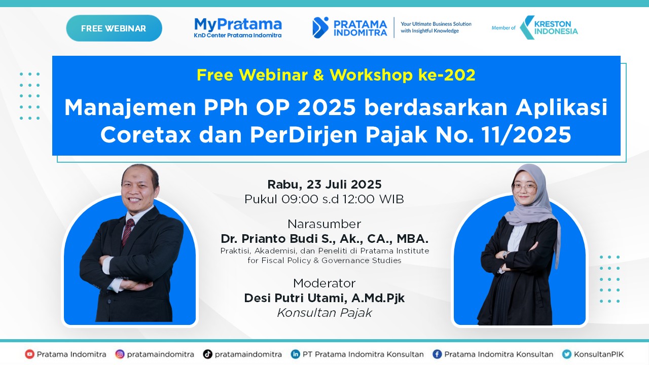 Manajemen PPh OP 2025 berdasarkan Aplikasi Coretax dan PerDirjen Pajak No. 11/2025 › MyPratama